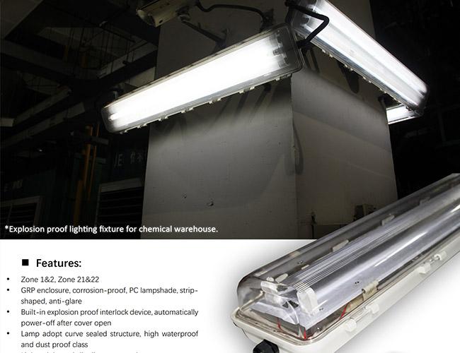 2x18W 36w 40w Explosion Proof Led Tube Light T8 4ft T12 T5