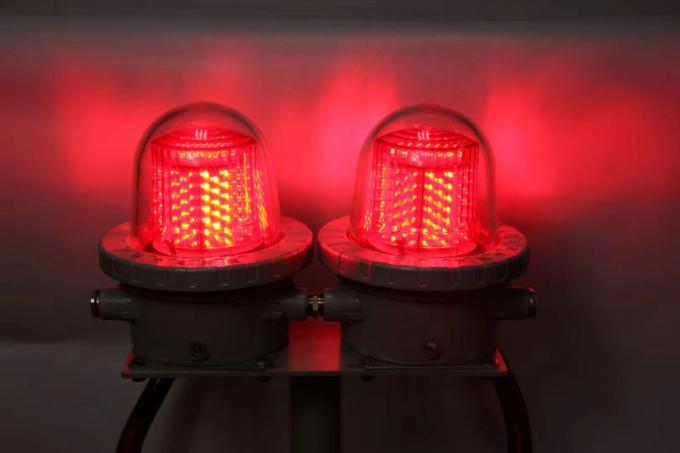 Explosion Proof Aircraft Warning Lights ATEX Approved IP66 220VAC 50Hz