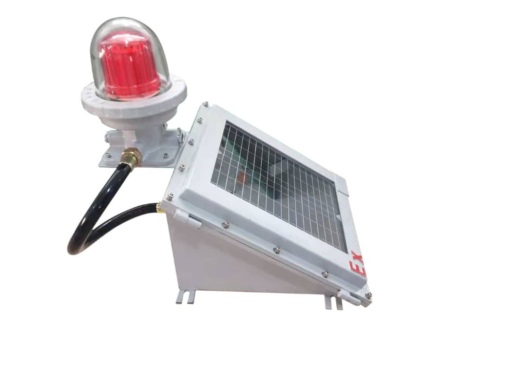 Marine Explosion Proof Obstruction Solar Alarm Light IP66 Ex Mark ...