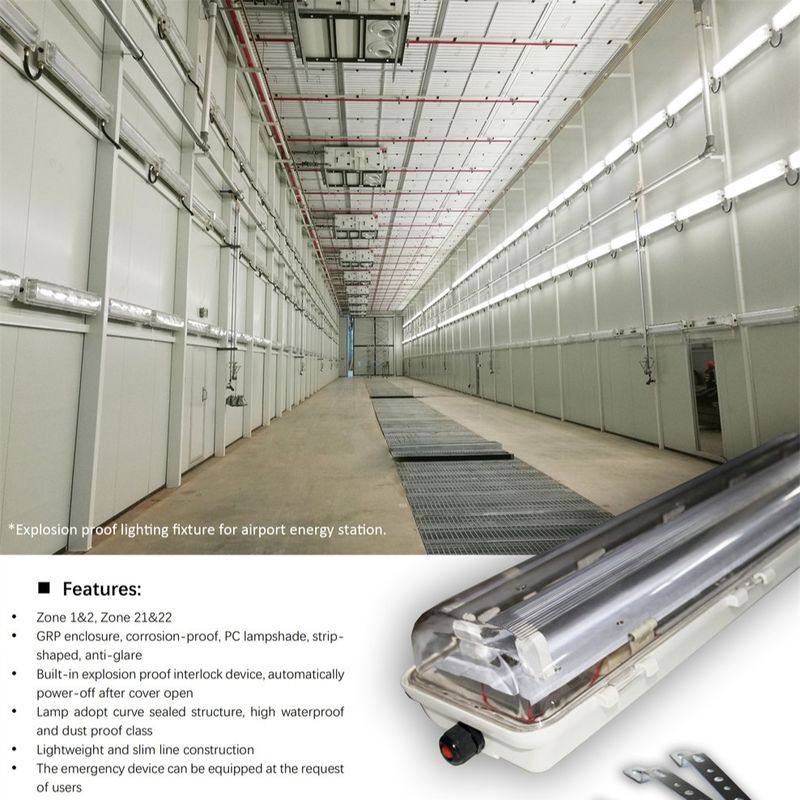 IP66 Explosion Proof Fluorescent Lighting with ATEX/IECEx | Ceiling ...