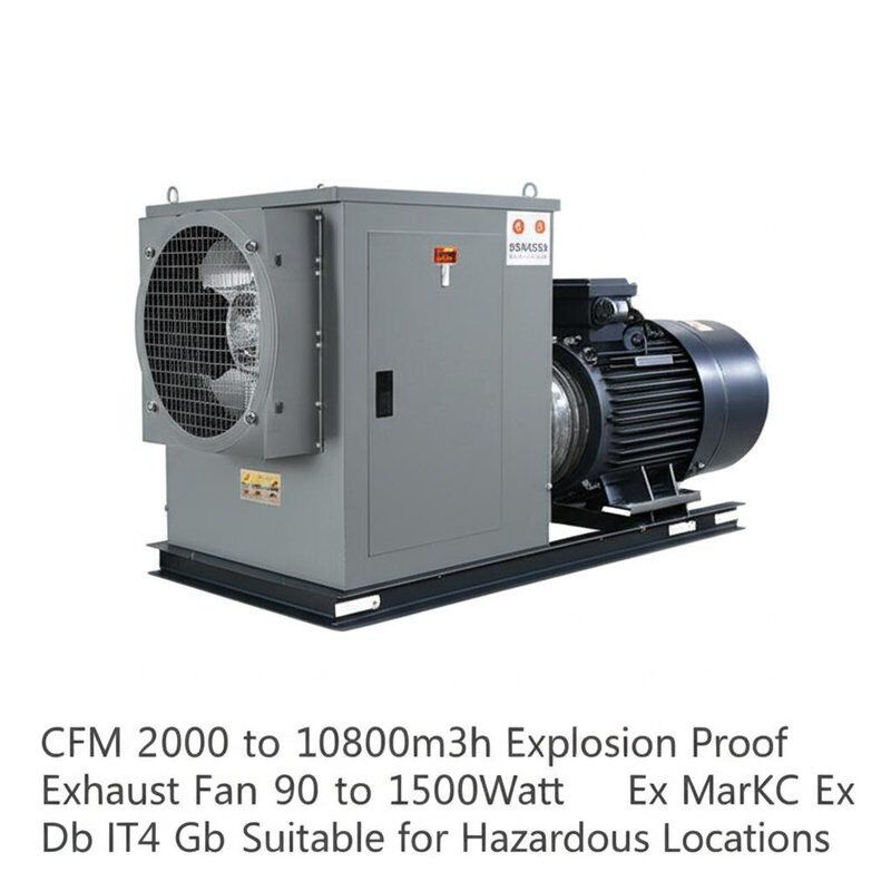 CFM 2000 to 10800m3h Explosion Proof Exhaust Fan 90 to 1500Watt Ex Mark ...