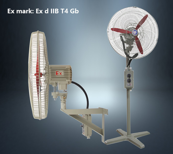 Explosion Proof Shaking Head Fan Wall-Mounted Floor Type WF1