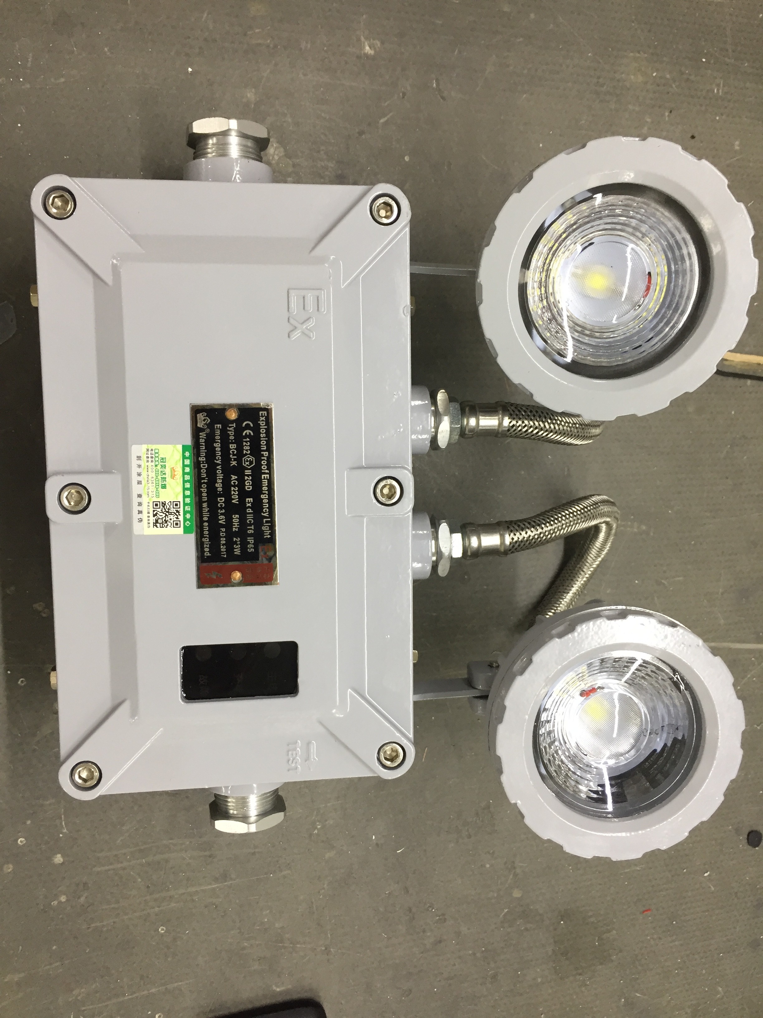 Ex d IIB Flameproof Rechargeable Emergency Light | Portable Well Glass Explosion Proof Lamp