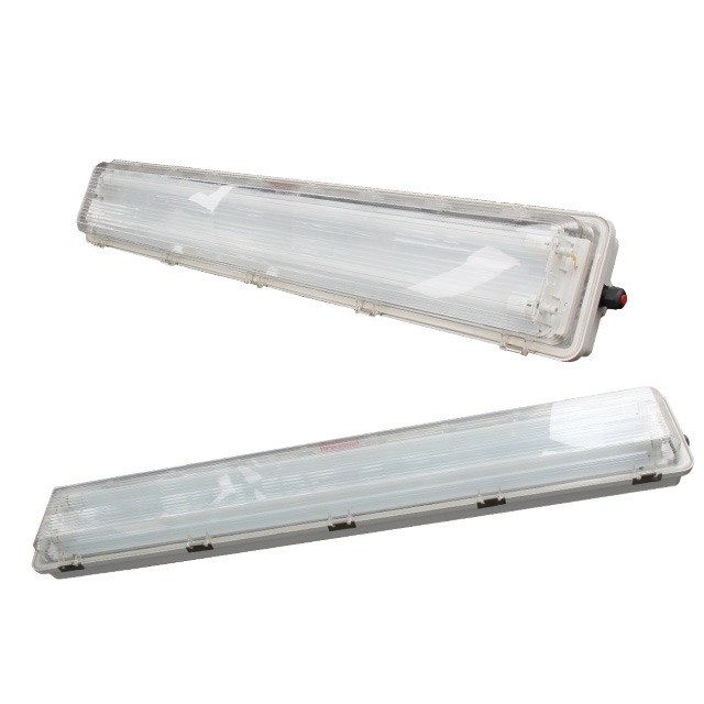 Ceiling Mounted Explosion Resistant Fluorescent Light Fixture With ...