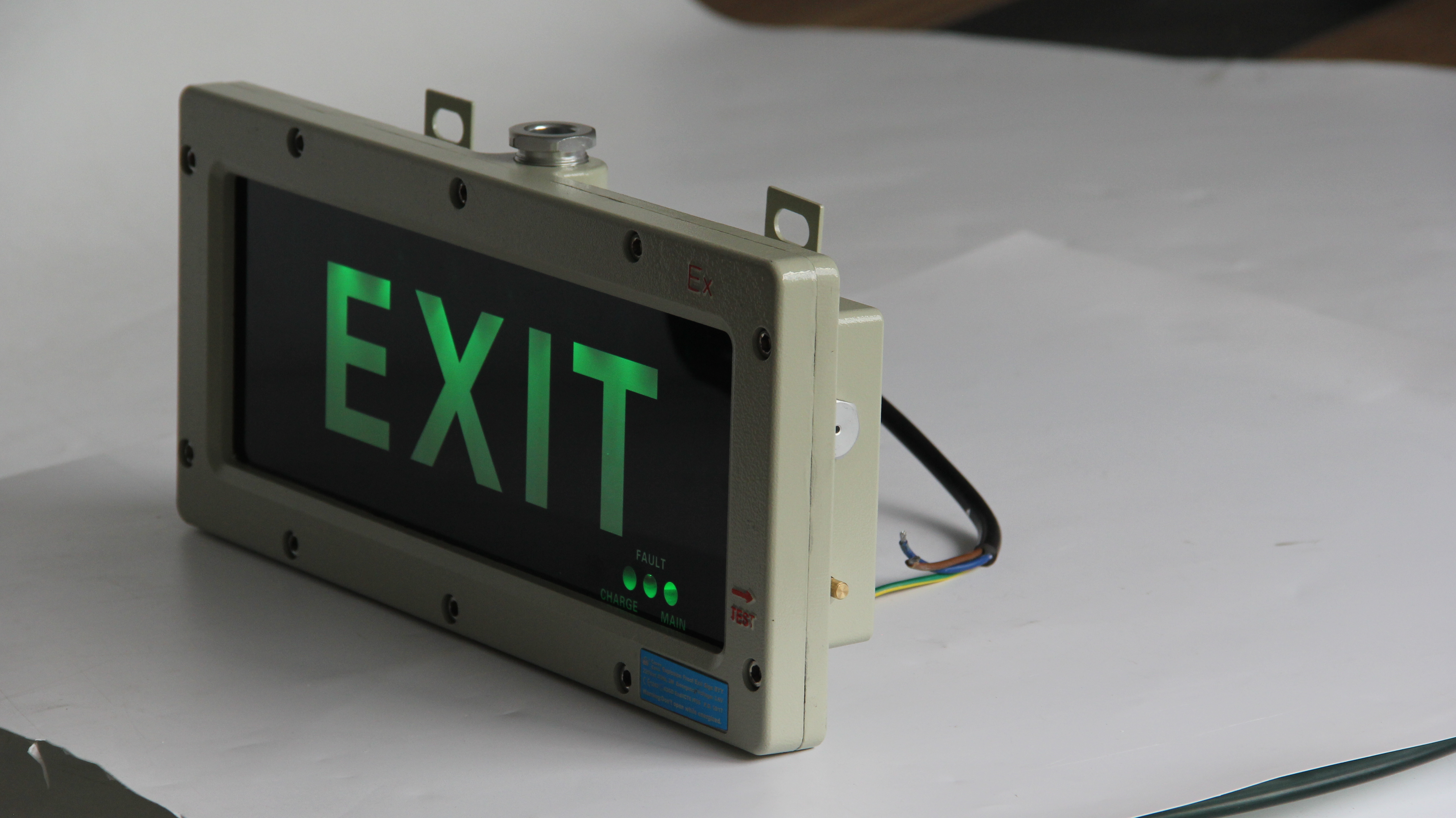 Explosion Proof LED Exit Sign BYY Series 3W Die-Cast Aluminum