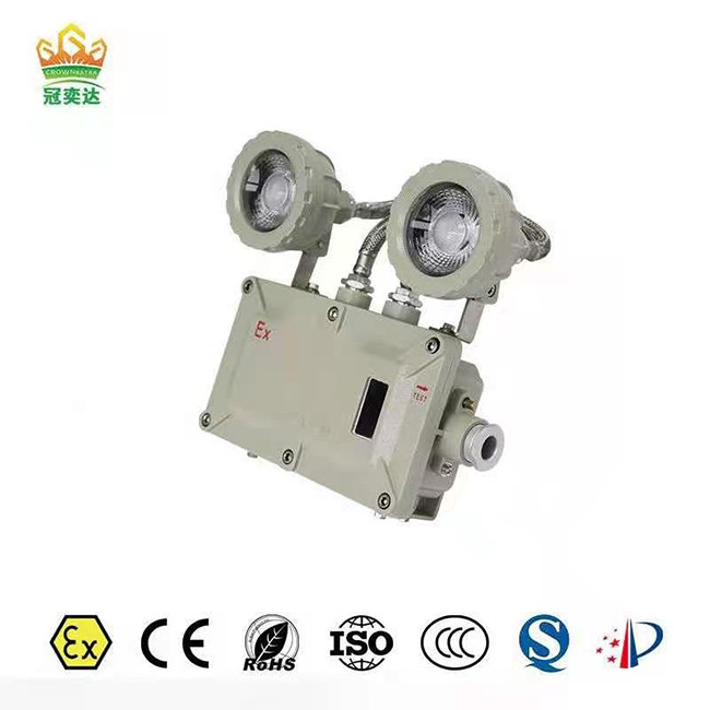90min Flameproof Emergency Light Twin Spot Hazardous Locations
