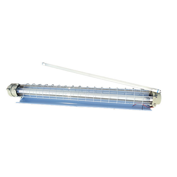 2x9W Flameproof Fluorescent Ceiling Light Dimmable T5 T8 IP65 IIB IIC